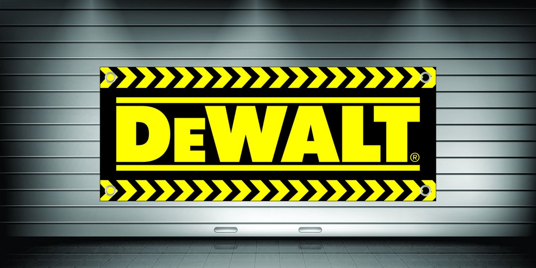Dewalt Logo Banner Vinly Garage Sign Office or Showroom - Etsy