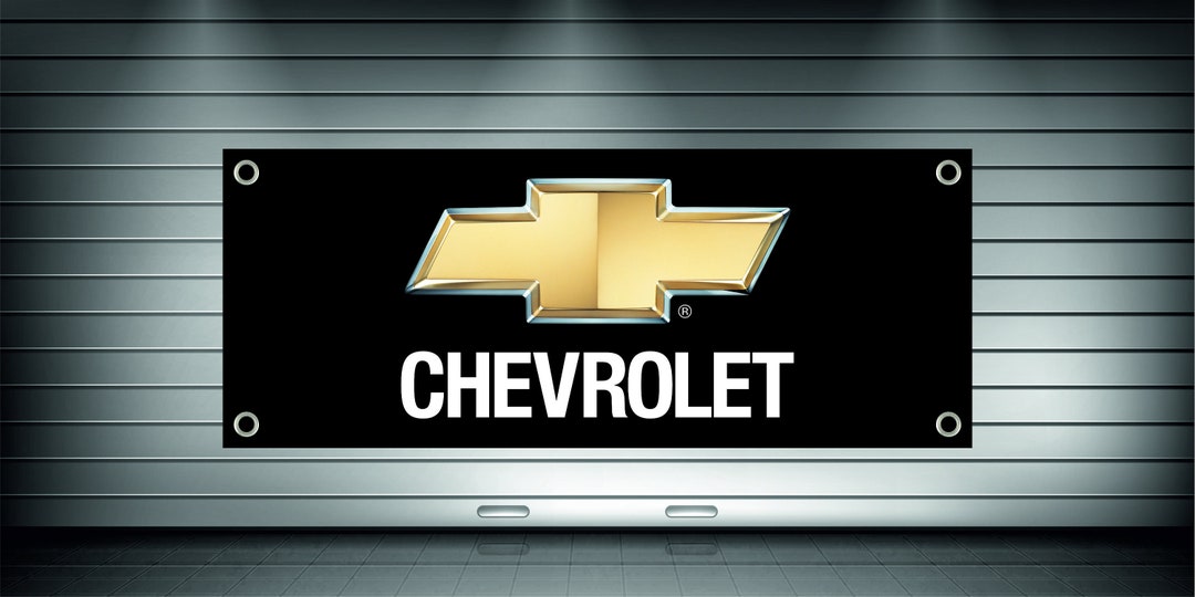 Chevrolet Logo Banner Vinly Garage Sign Office or Showroom - Etsy