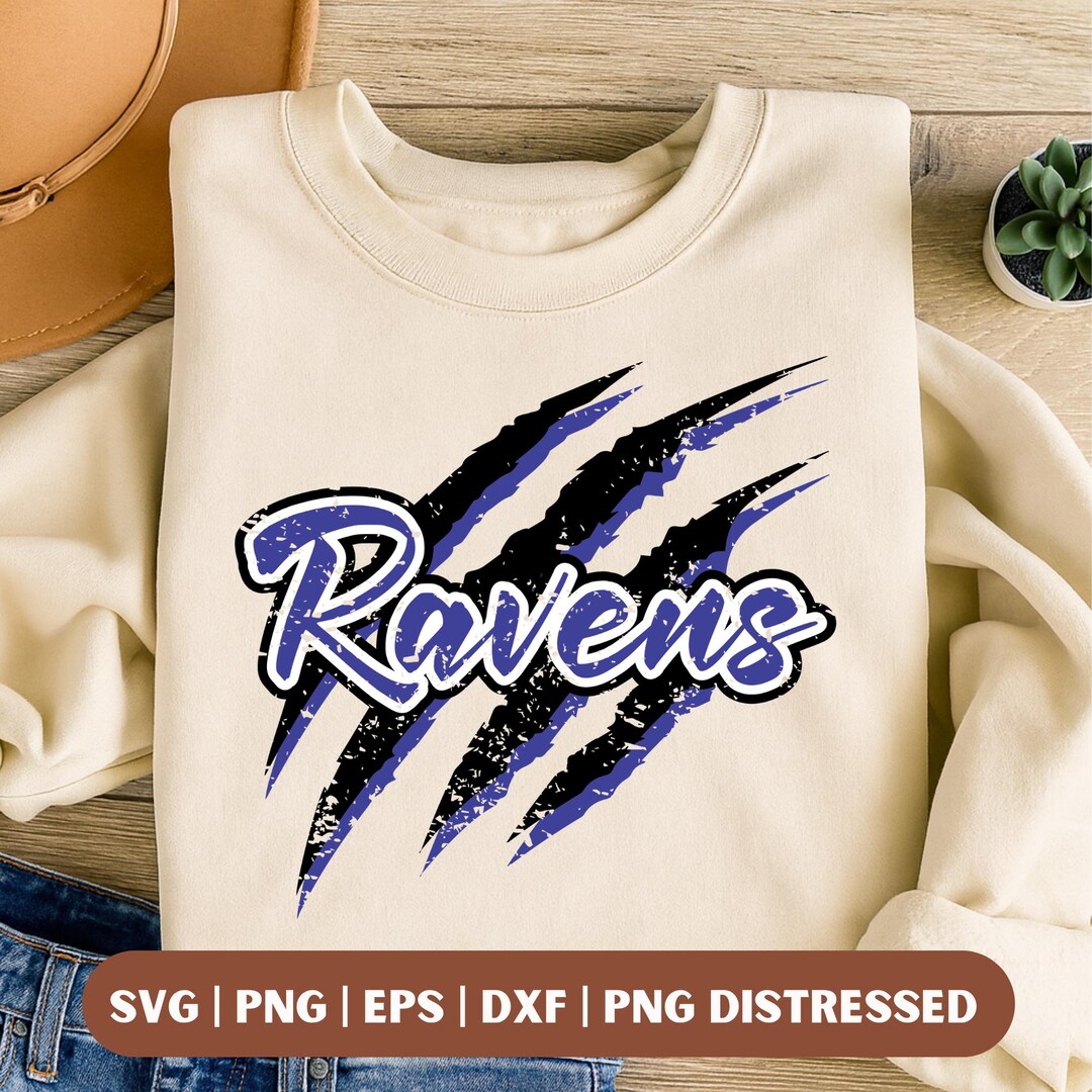 Ravens Claw SVG PNG, School Mascot, Game Day Design, Football ...