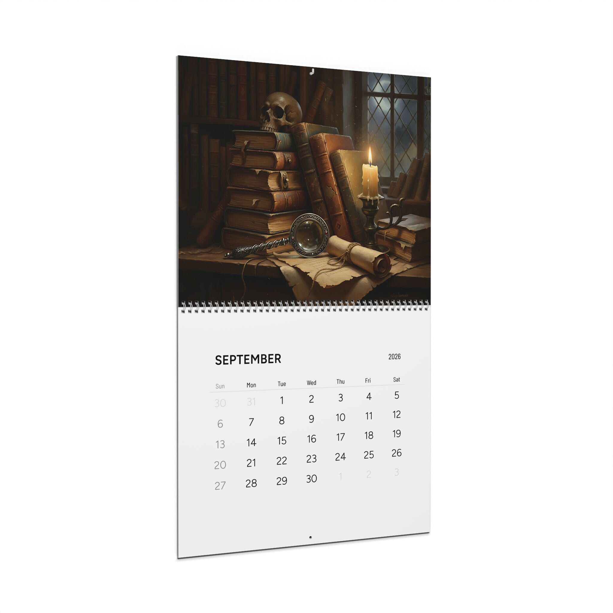 A Year of Gothic Folklore 2026 Calendar - Dark Witchcore Still Life Art ...