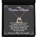 To My Mother Necklace, Precious Mama Love Dancing, Beacon of Hope Gift ...