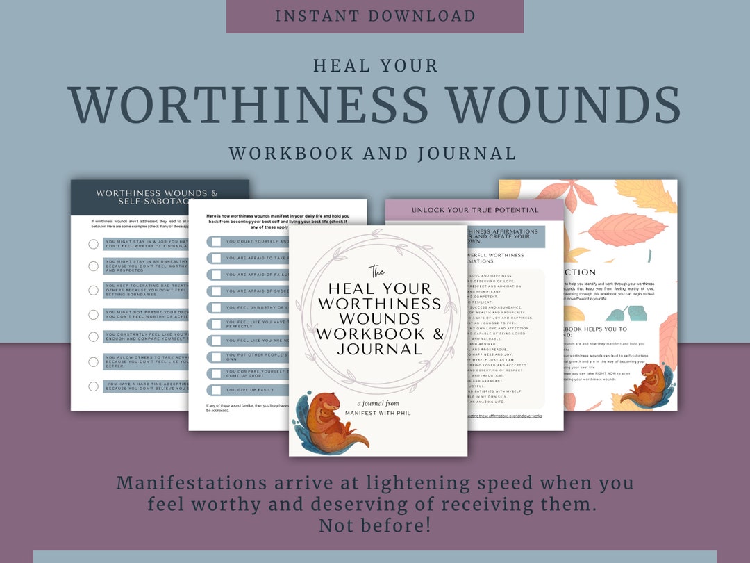 The Heal You WORTHINESS Wounds Journal Worthiness Journal - Etsy