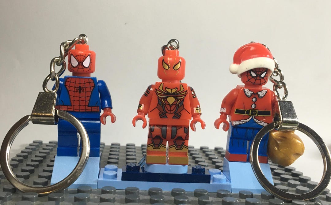 Spider-man Keychain Minifigure Keychain Custom Keyring - Choose Your ...