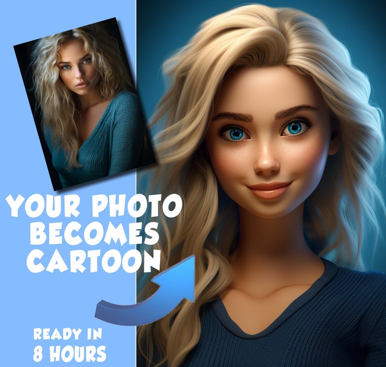 Personalized Pixar Cartoon Style Portrait as a Pixar Avatar Style ...