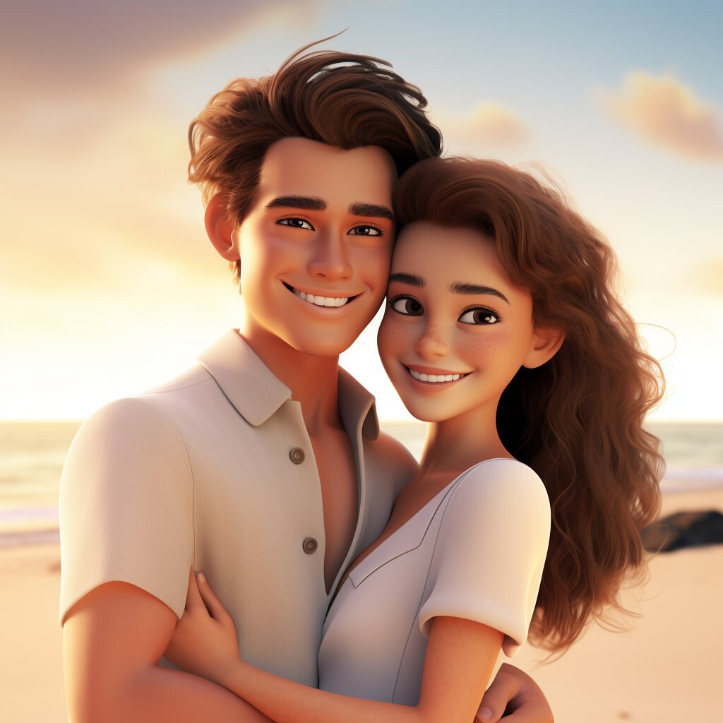 Custom Pixar Cartoon Style Portrait as Pixar Avatar Style Character, 3D ...