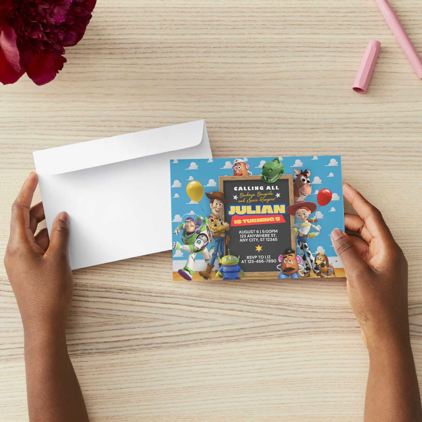Editable Toy Story Birthday Party Invitation Toy Story - Etsy