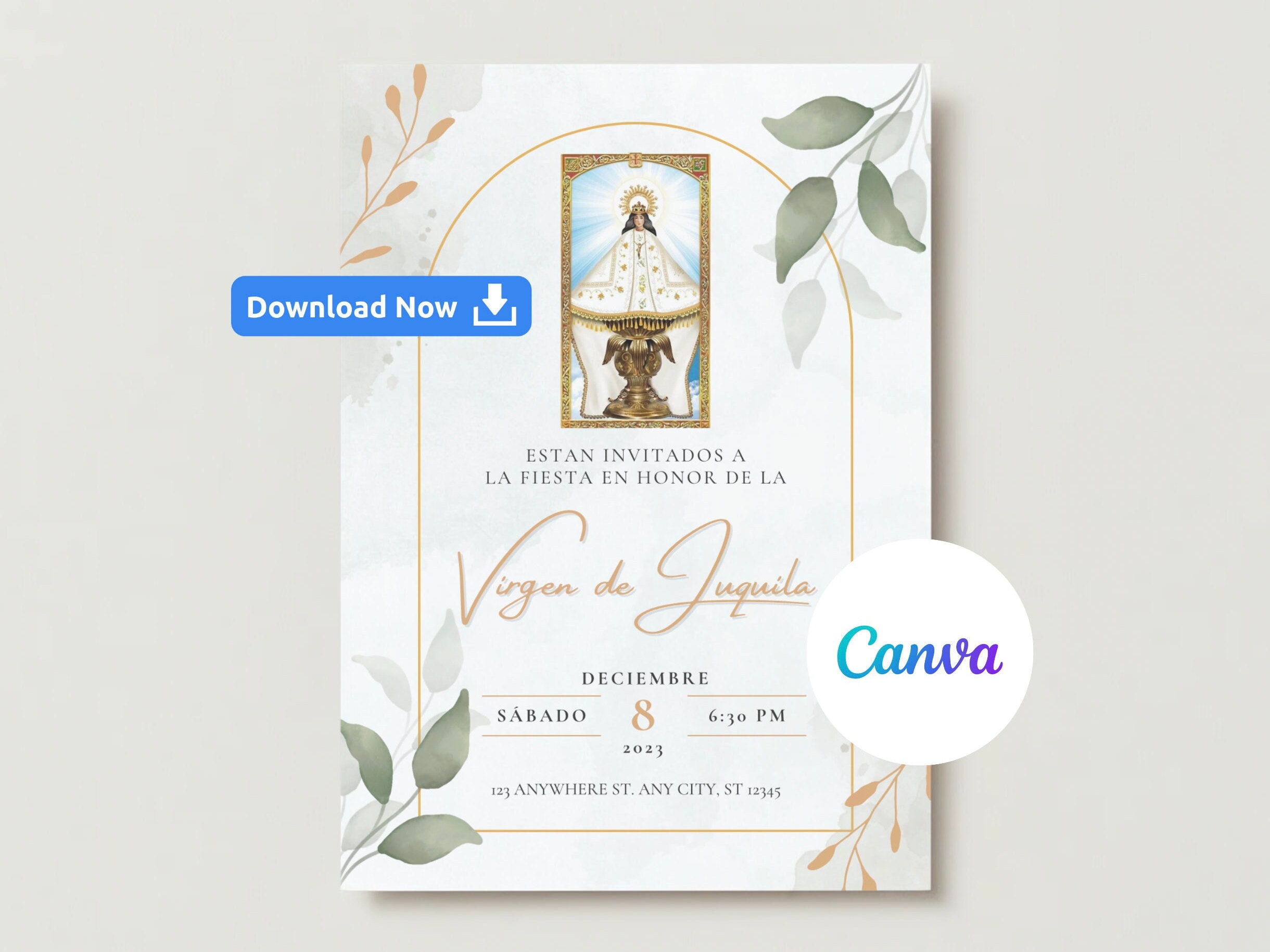 Editable Virgen De Juquila Invitation, Virgen Juquila Invitation ...