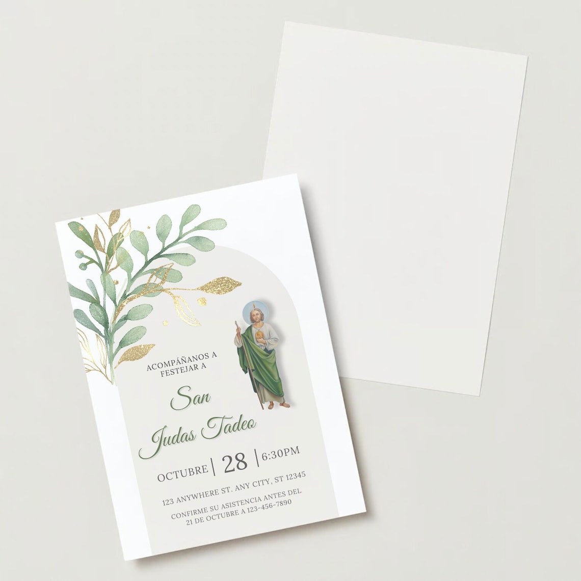 Editable San Judas Invitation, San Judas Invitacion, San Judas Rosario ...