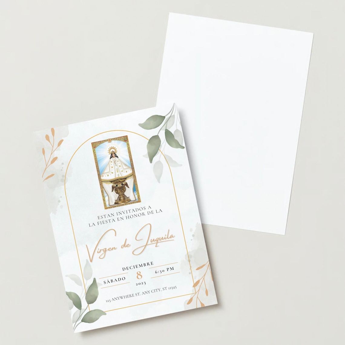 Invitación editable Virgen De Juquila, Invitación Virgen Juquila ...