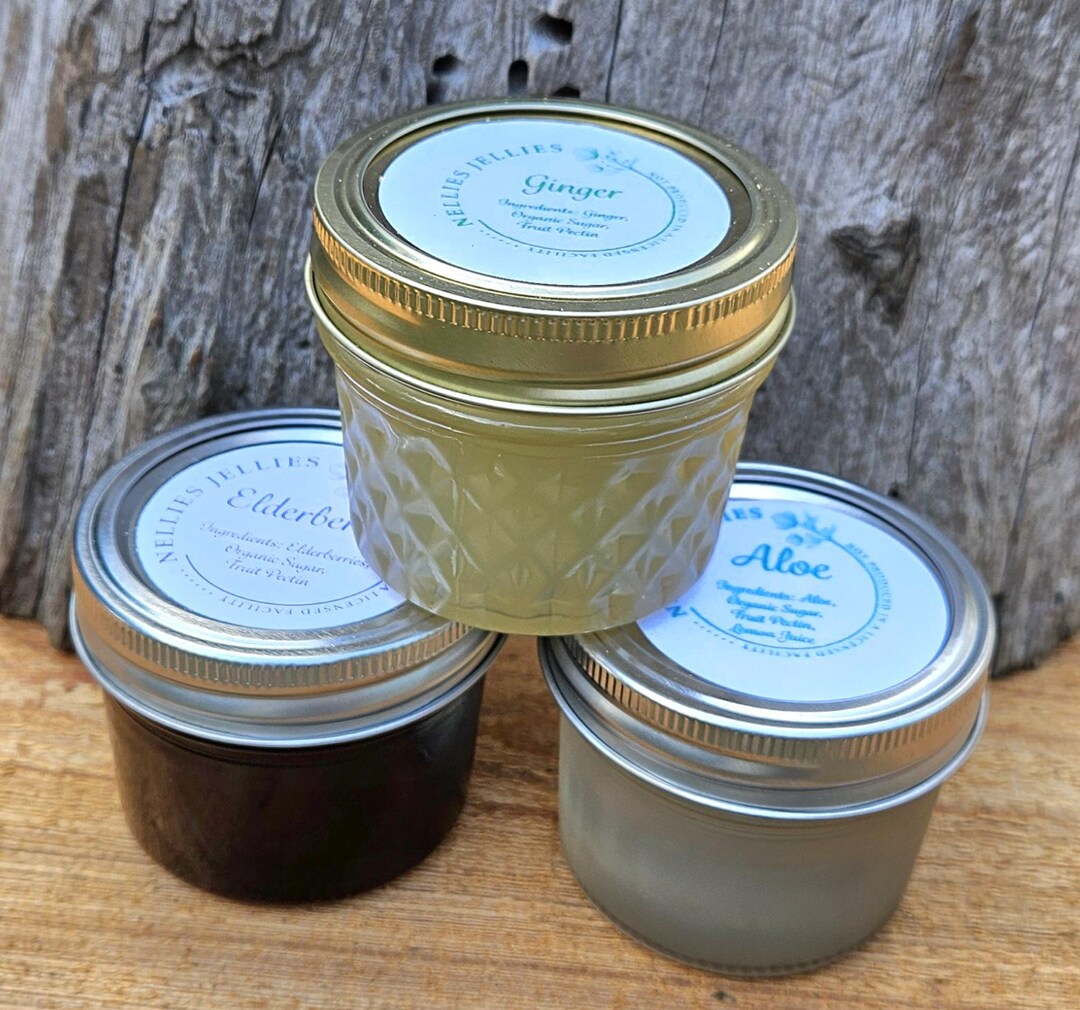 Artisan Jelly Trio Gift Set | Ginger, Aloe & Elderberry - Etsy