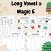 Short 'e' CVC Words L Vowel Family Activity Worksheetsl Phonics for ...