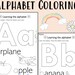 Alphabet Coloring and Letter Tracing Activity for Preschool ...