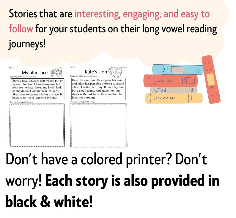 Long Vowel A Magic E Reading Comprehension Worksheets Printable Silent ...