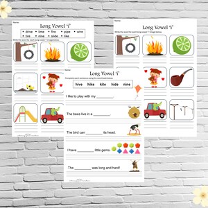 Long Vowel I Worksheet Magic E Phonics Practice Actvities Printables ...