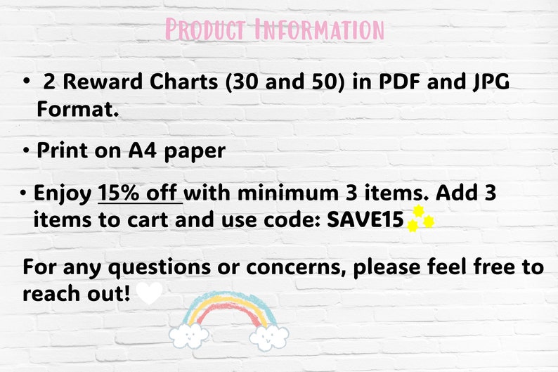 Magic Unicorn Reward Chart for Toddlers Printable Rainbow Potty ...