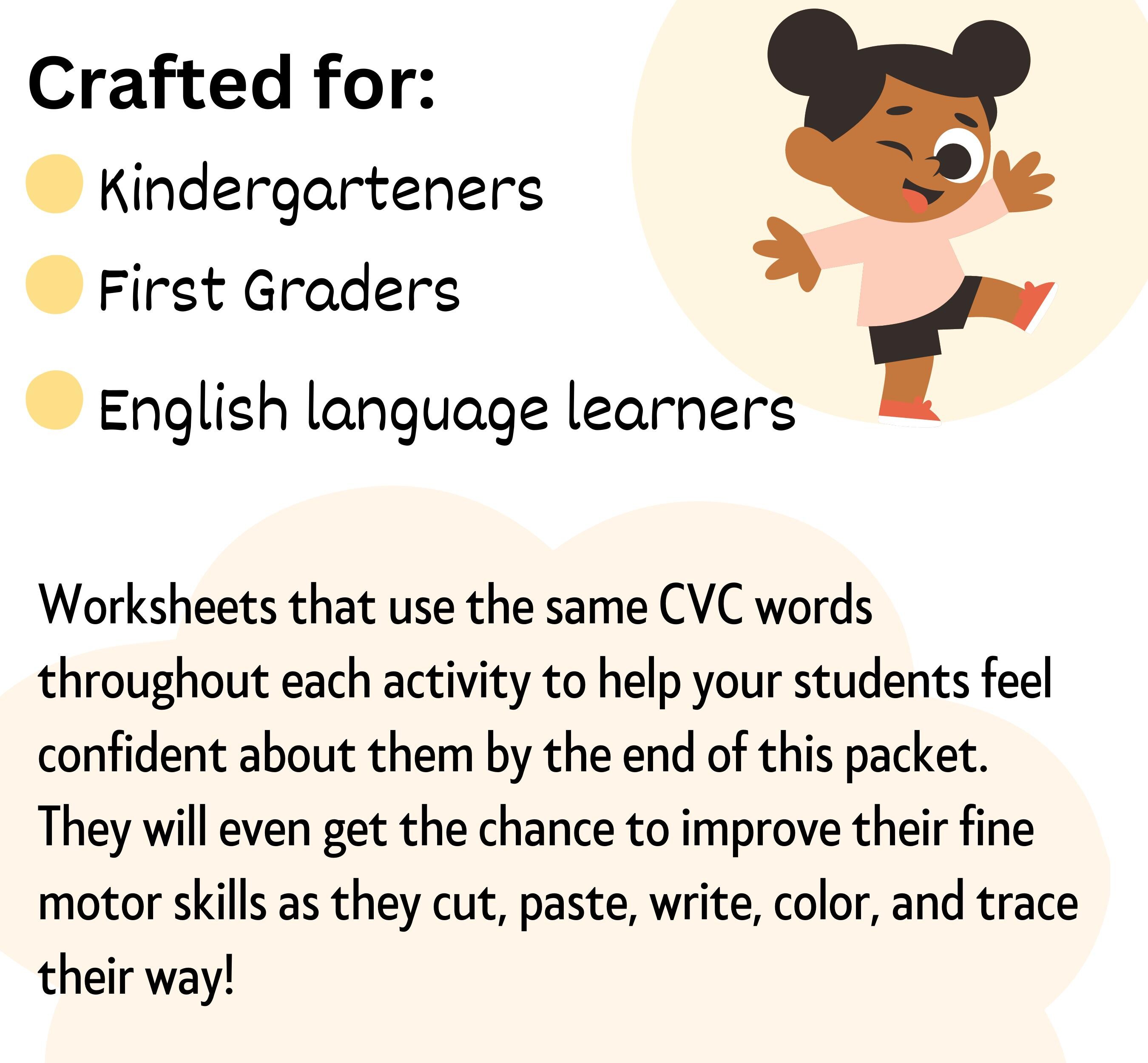 Short 'i' CVC Words L Vowel Family Activity Worksheetsl Phonics for ...