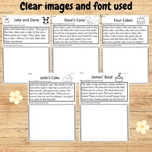 Long Vowel A Magic E Reading Comprehension Worksheets Printable Silent ...