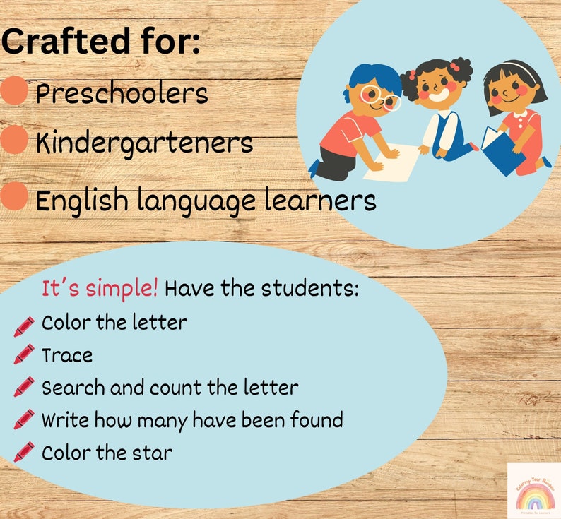 Alphabet Trace and Count Letter Recognition Activity Worksheet L ...