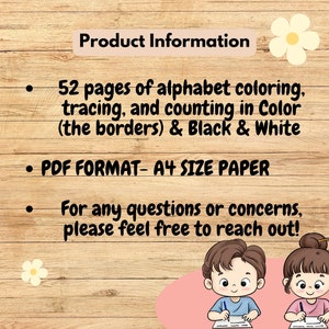 Alphabet Trace and Count Letter Recognition Activity Worksheet L ...