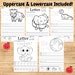 Uppercase Lowercase Letter Tracing Printable Alphabet Coloring ...