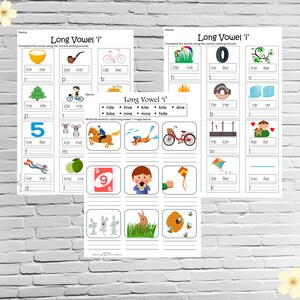 Long Vowel I Worksheet Magic E Phonics Practice Actvities Printables ...