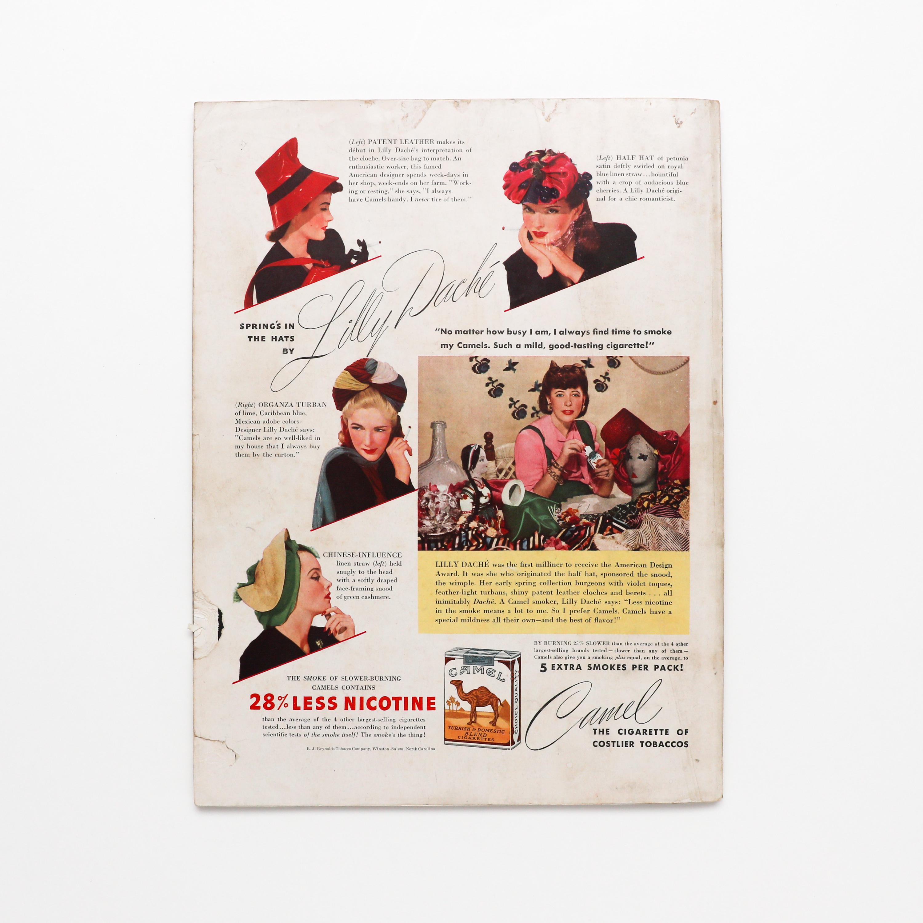 Harper's Bazaar, March 1942 - Vintage Fashion Magazine, Coffee Table Book, Table Decor, Chic ...