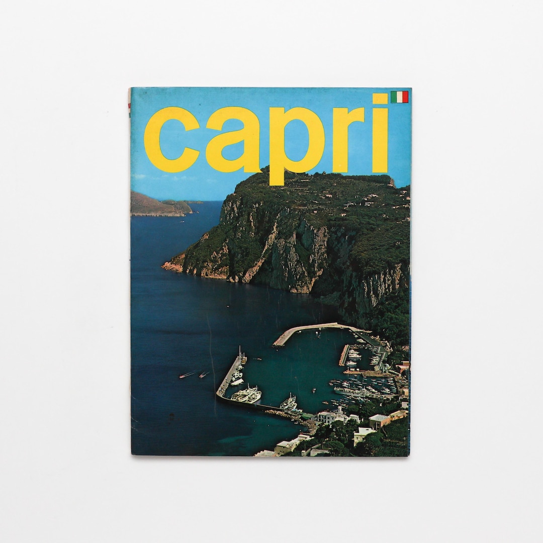 Capri - Vintage Coffee Table Book, MCM Decor, Apartment Decor, Table ...