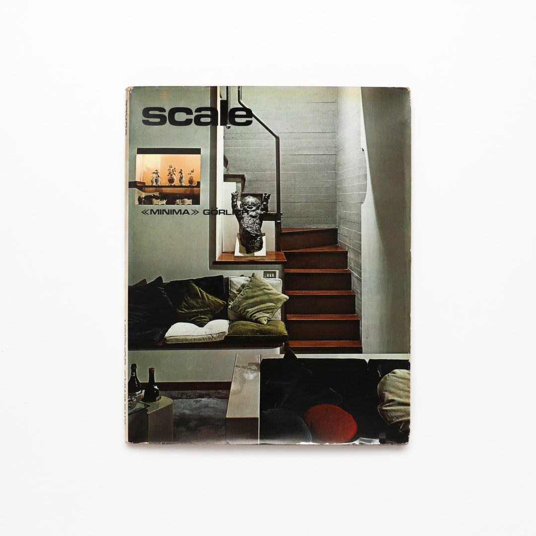 Scale - Vintage Coffee Table Book, MCM Decor, Apartment Decor, Table ...
