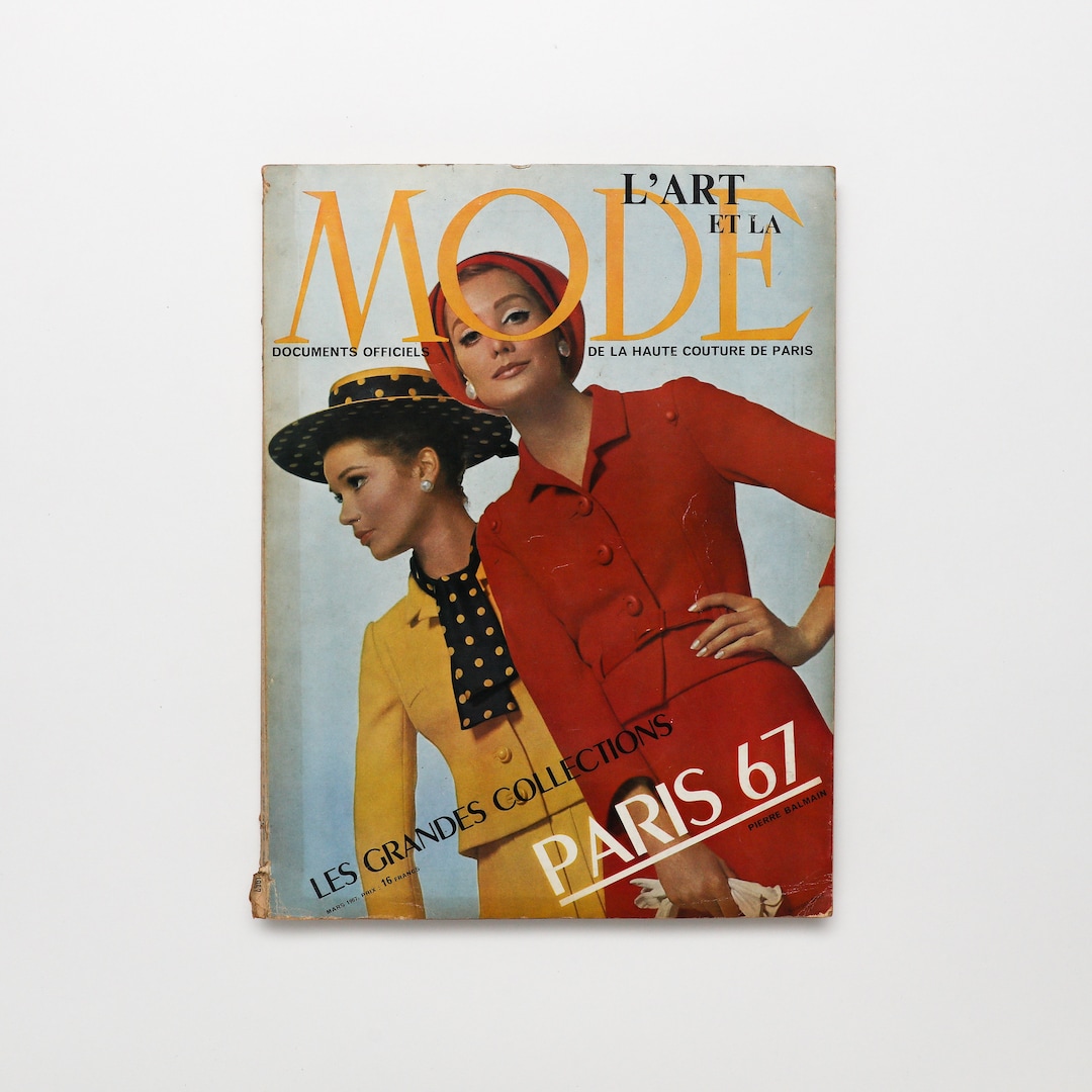 L'art Et La Mode, March 1967 - Vintage Fashion Magazine, Coffee Table ...