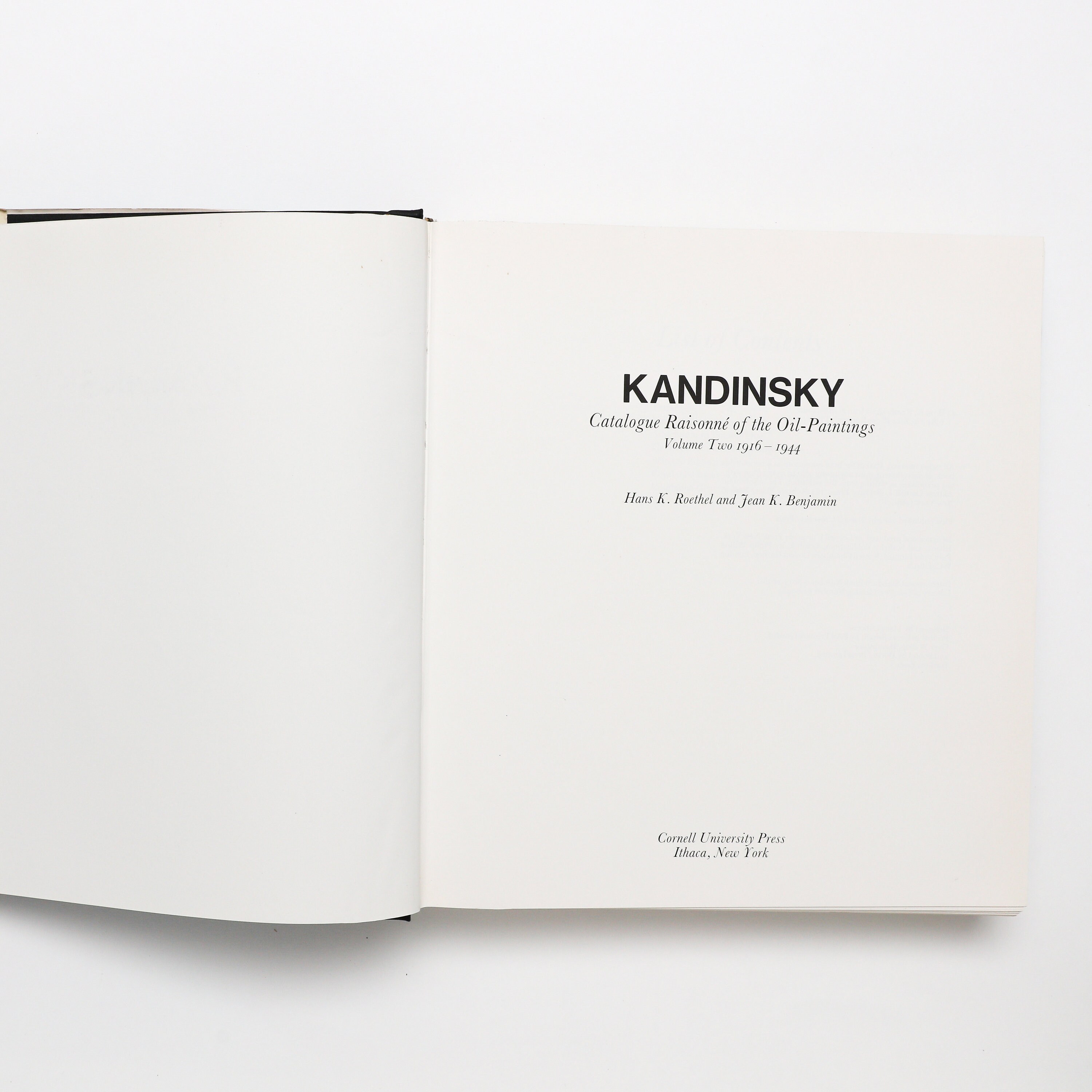 Kandinsky Catalogue Raisonne of the Oil-paintings Volume Two 1916-1944 ...
