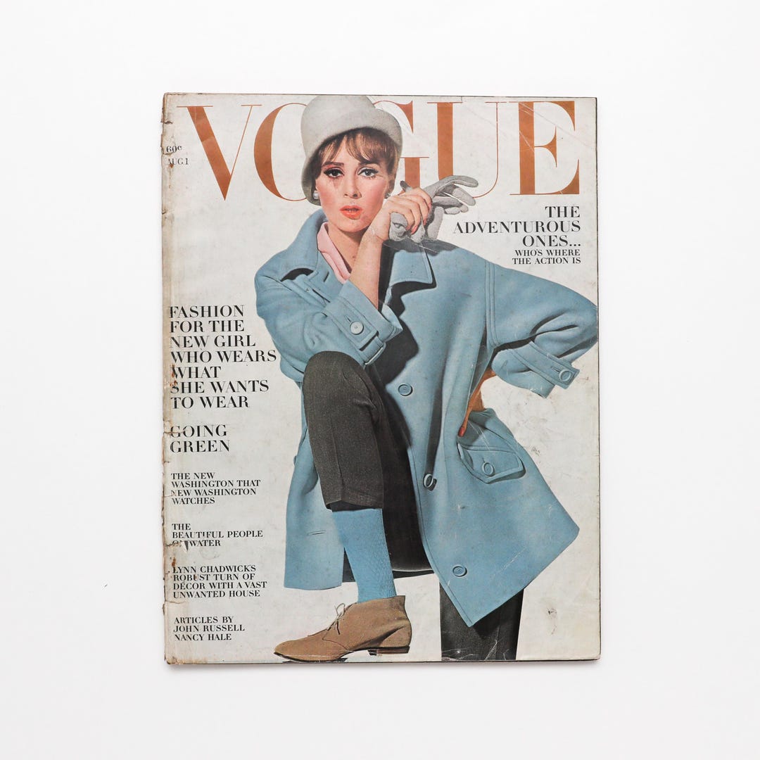 Vintage Fashion Magazine, August 1963 - Coffee Table Book, Table Decor ...