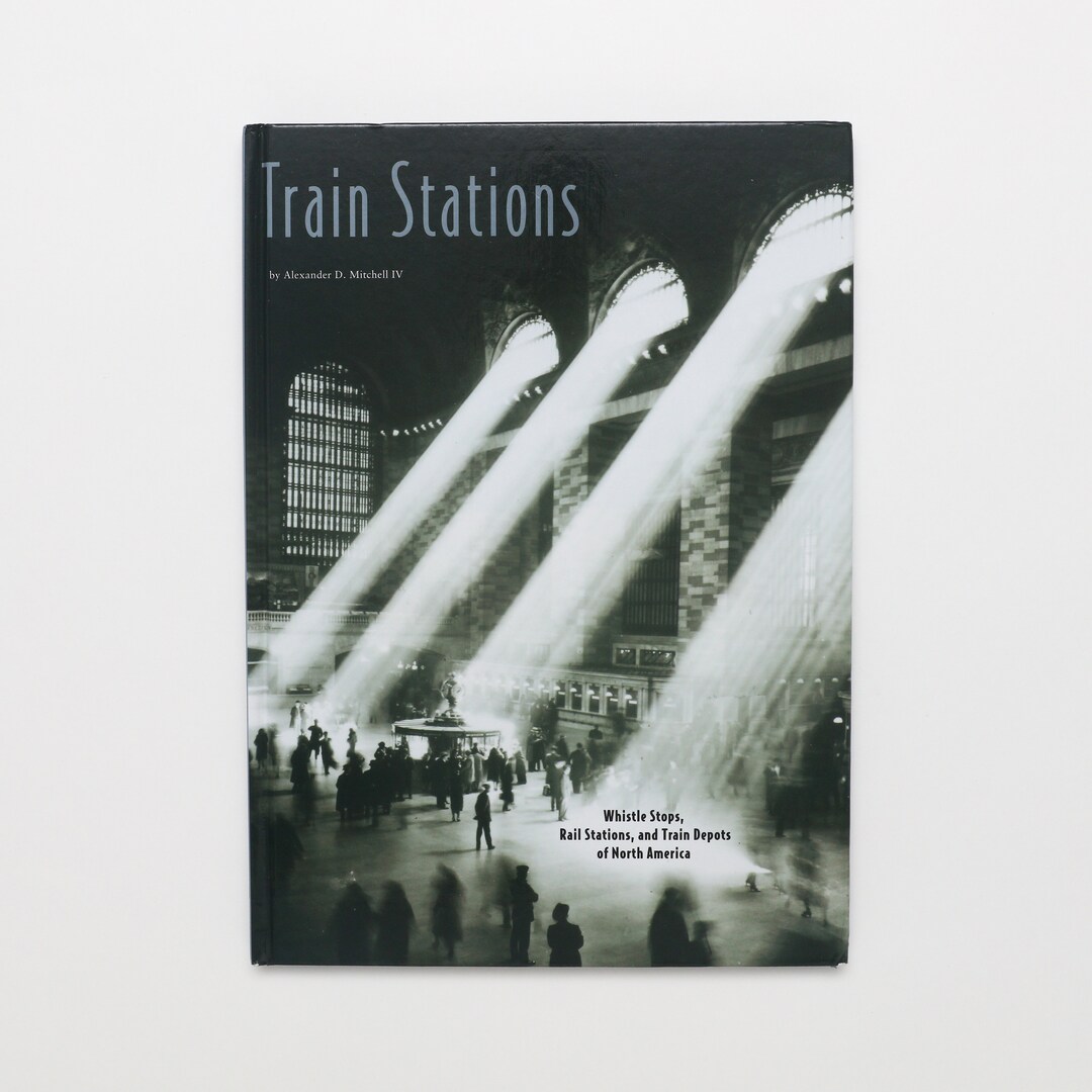 Train Stations - Vintage Coffee Table Book, MCM Decor, Apartment Decor ...