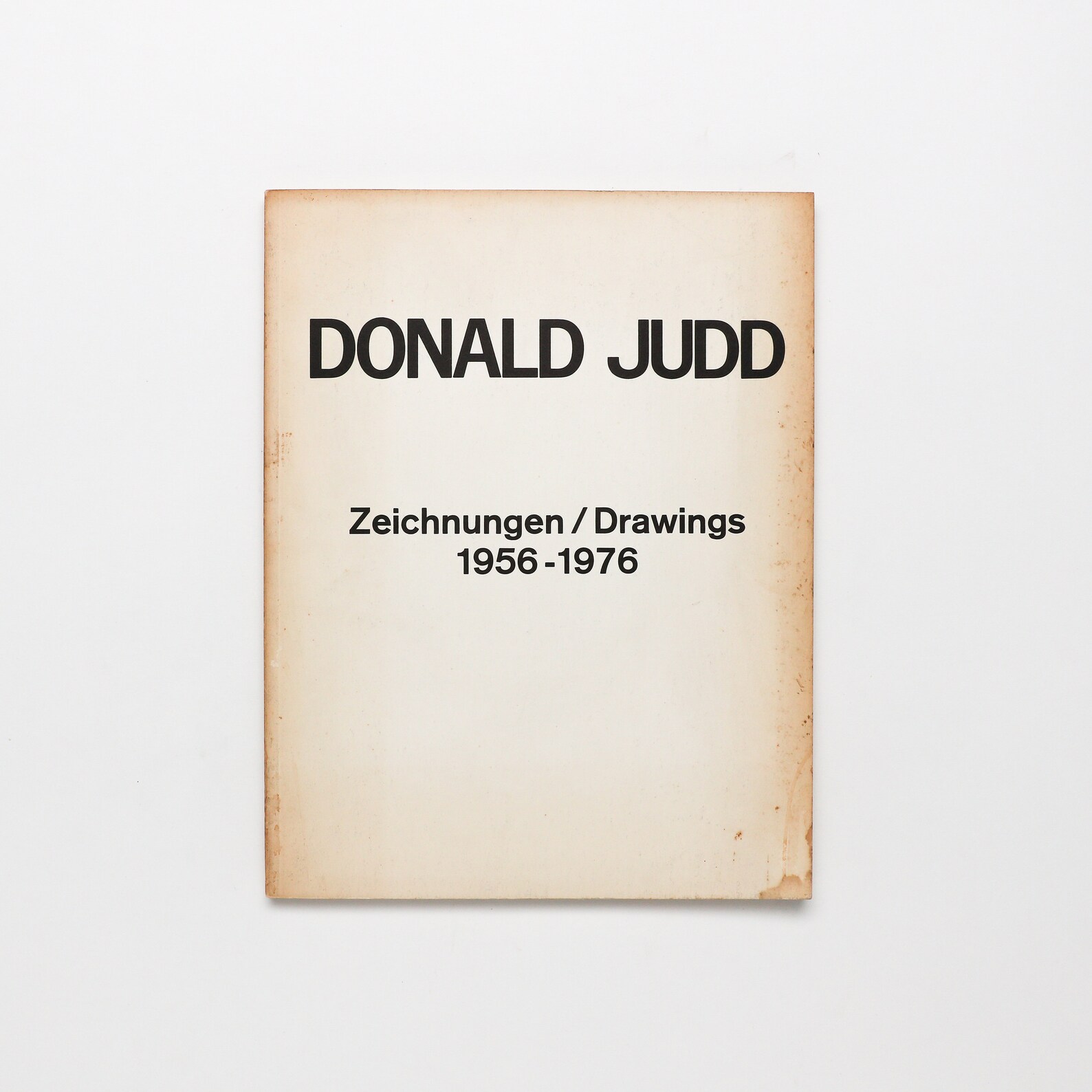 Donald Judd, Zeichnungen / Drawings, 1956 - 1976 - Vintage Coffee Table ...
