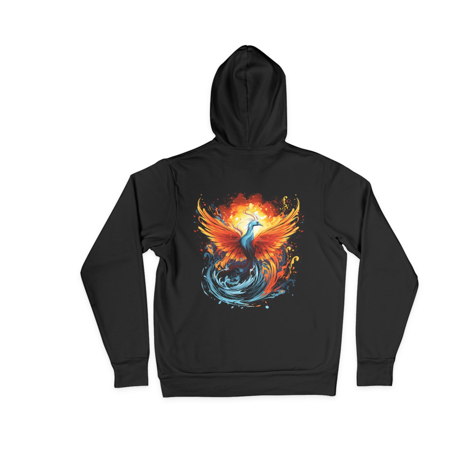 Design Elements Phoenix Bird , Background the 4 Elements: Earth, Water ...