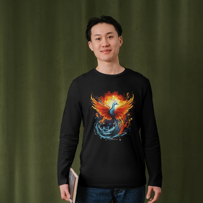 Design Elements Phoenix Bird , Background the 4 Elements: Earth, Water ...