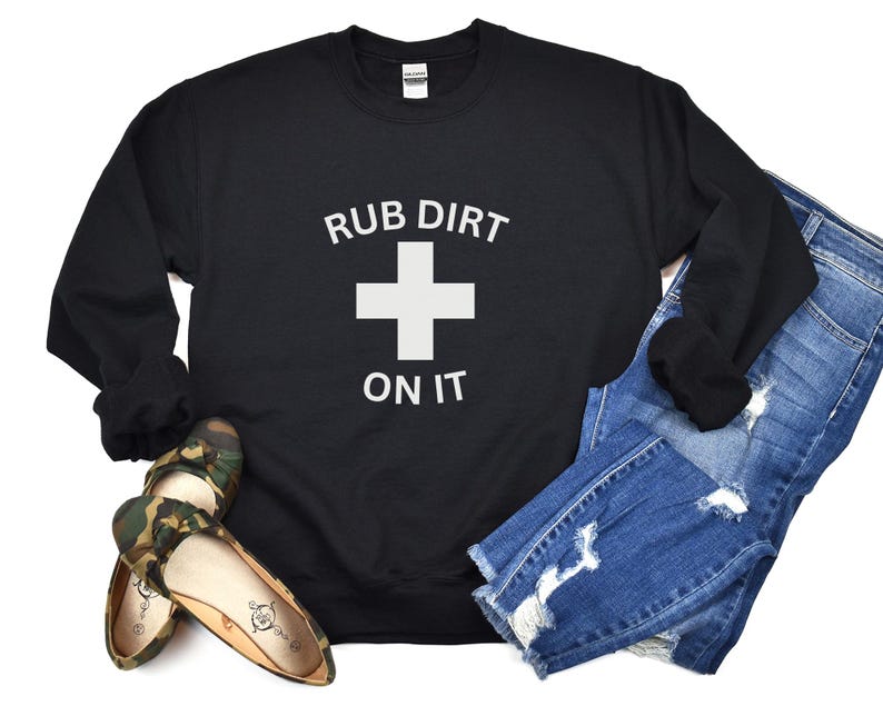 Funny Aging First Aid T-shirt "rub Dirt on It" Tee - Etsy