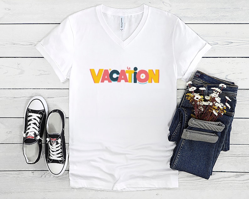 Vacation Getaway Graphic Tee Casual Vacation Shirt, Ideal for Beach ...