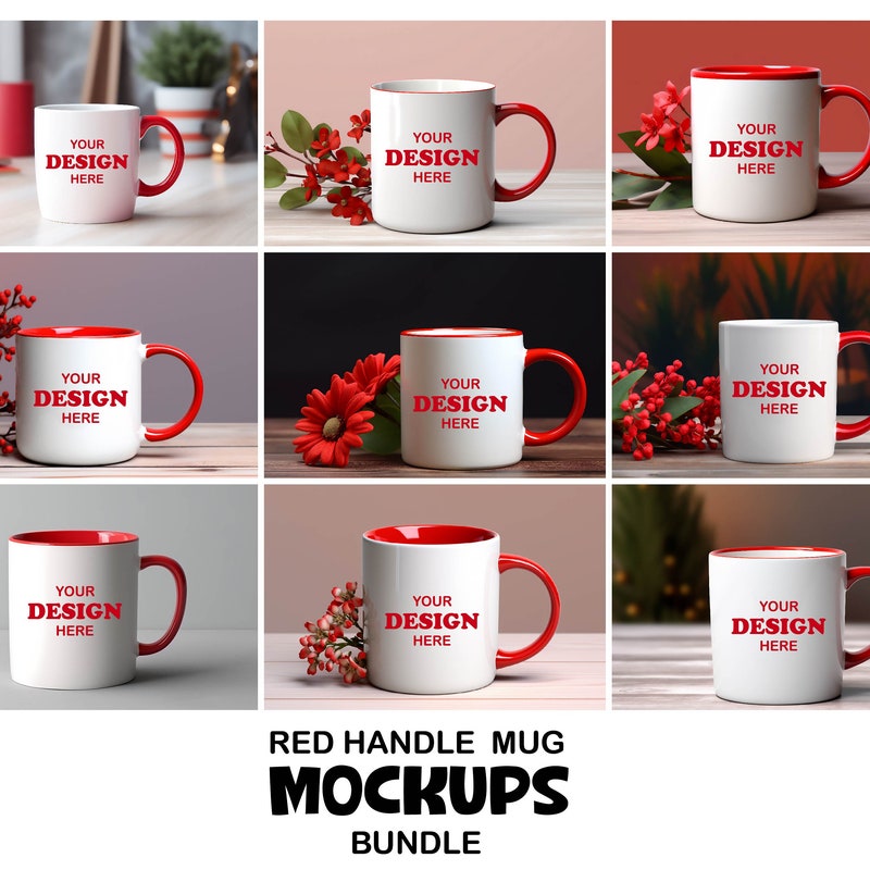 Red Mug - Etsy