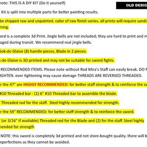 Mira's Gok-do Glaive DYI Kit - Kpop Demon Hunters (redesigned) - Etsy