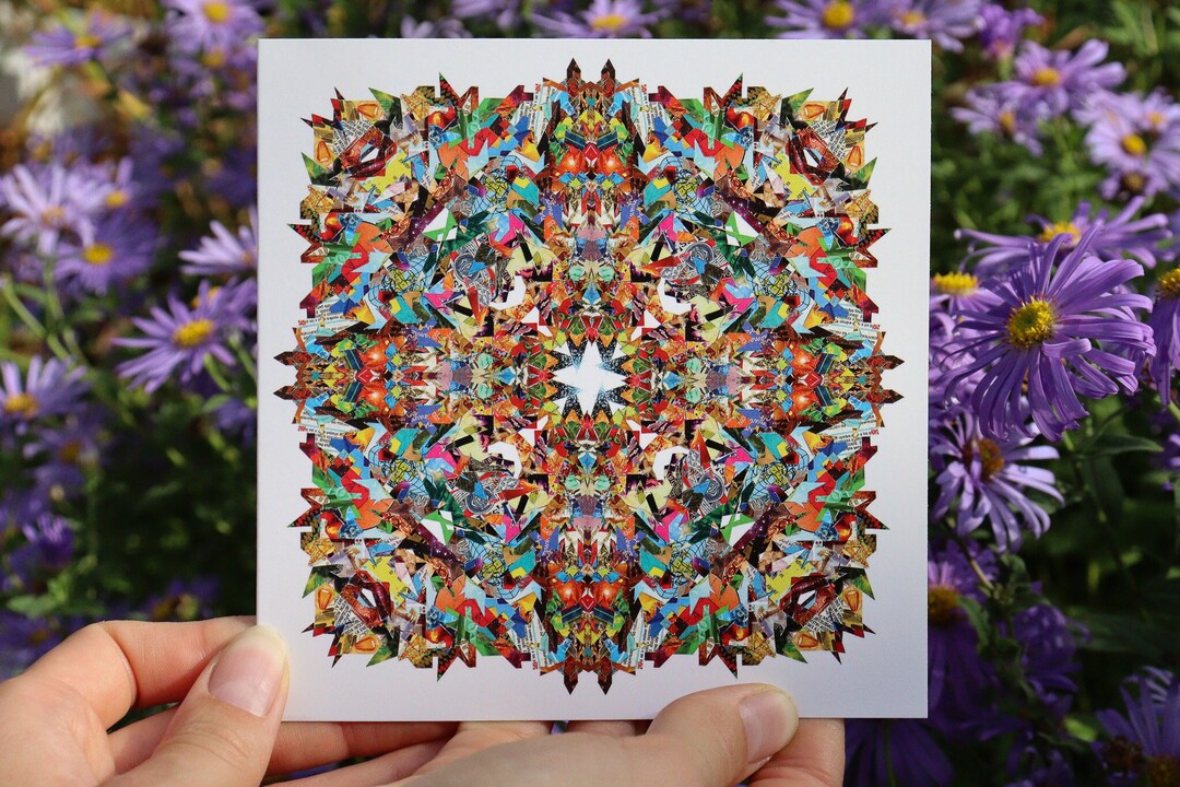 Cosmic Weave Greetings Card-handmade Card-unusual Birthday Card-unusual ...