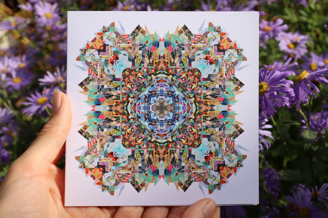 Prism Pulse Greetings Card-unique Card-wedding Card-geometric - Etsy