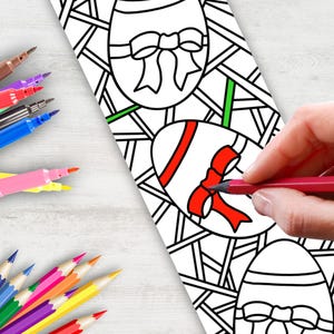 Printable Easter Egg Bookmarks Instant Download DYI Color Your Own ...
