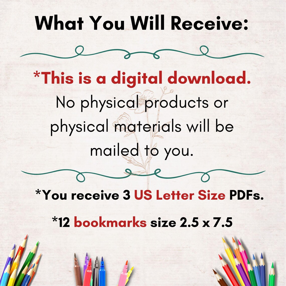 Printable Bookmarks Coloring Page Instant Download DYI Color Your Own ...