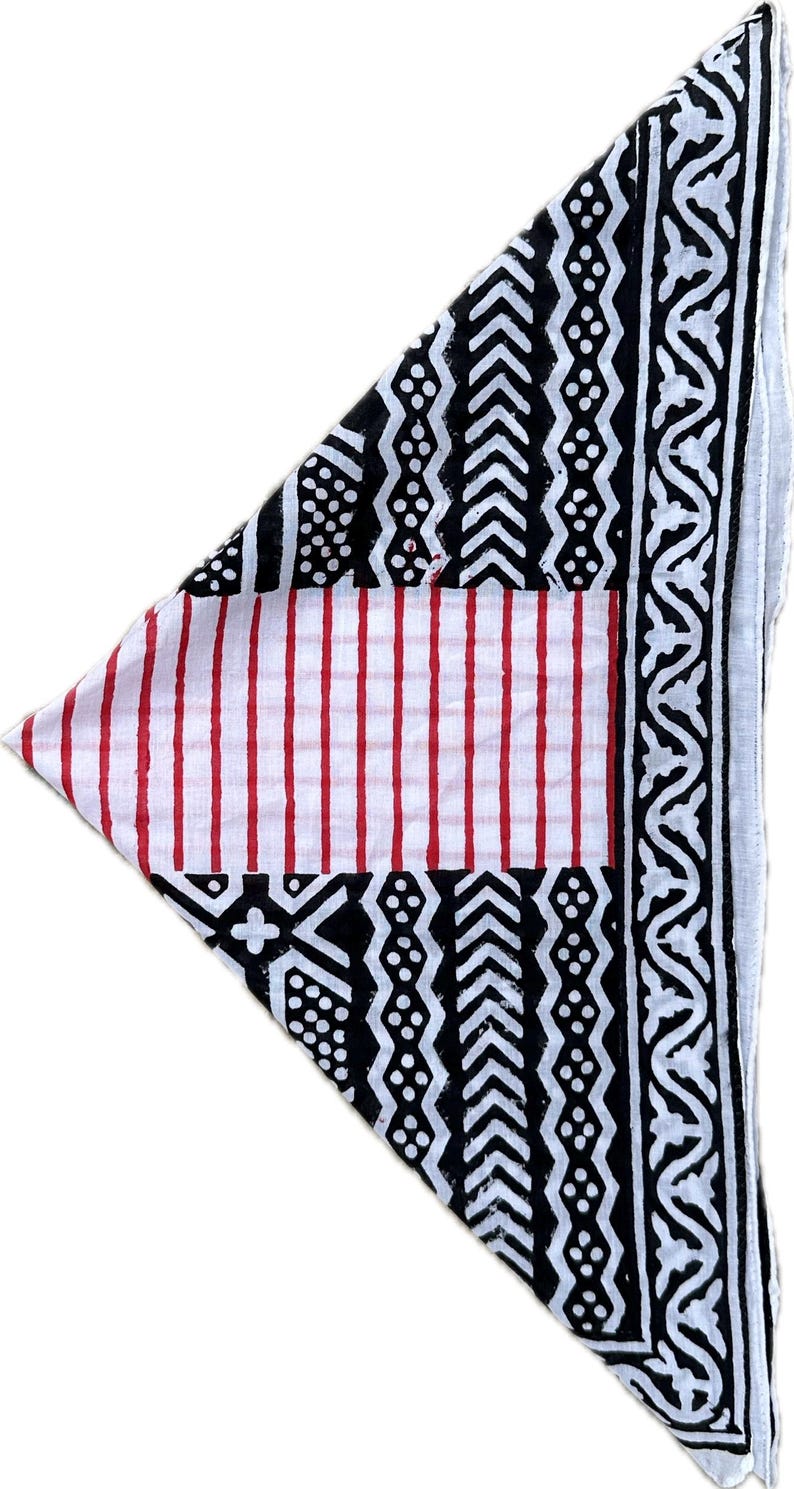 100% Cotton Bandanas, Bohemian Style Cotton Neck Scarf, Boho Soft ...