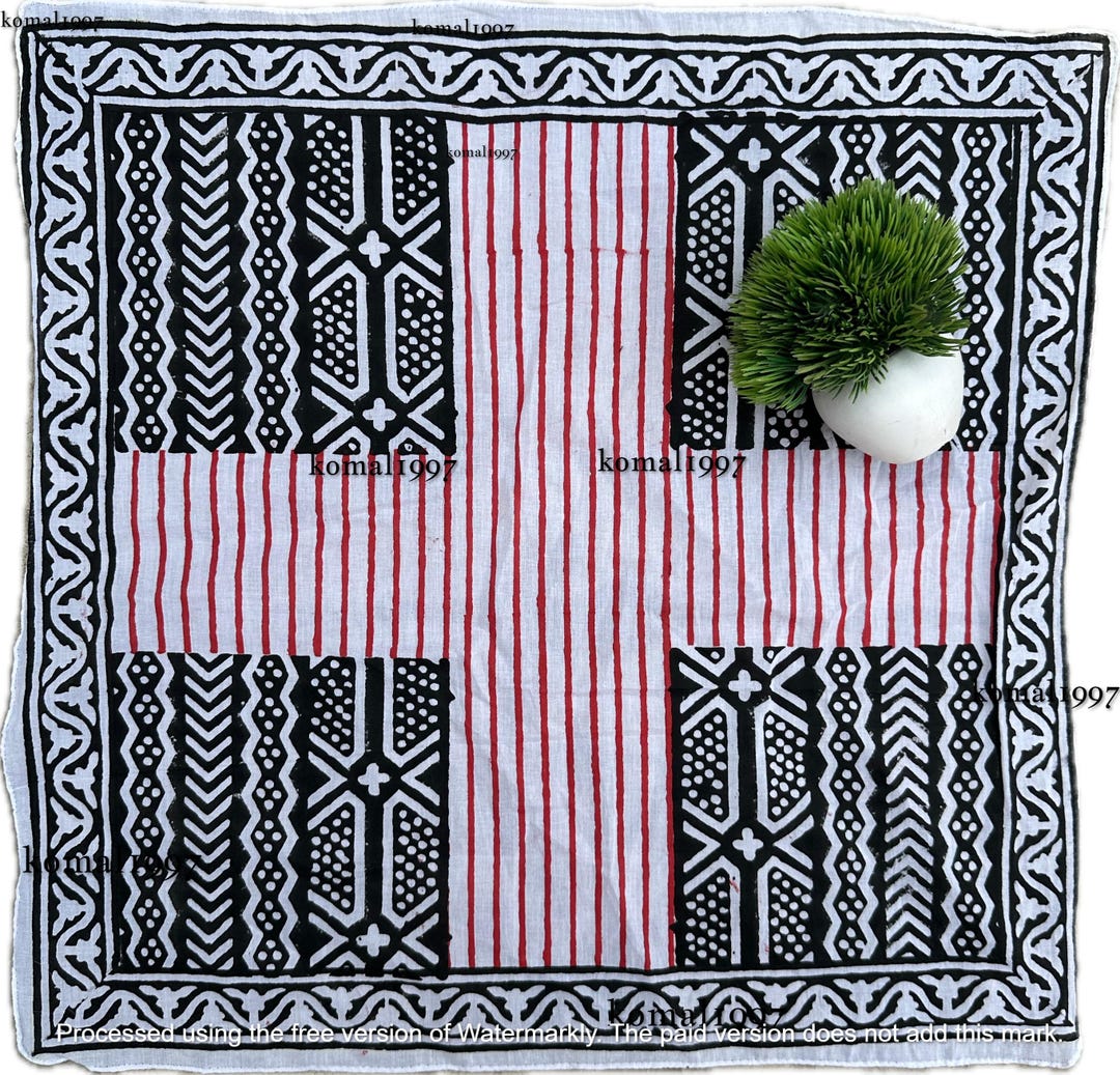 100% Cotton Bandanas, Bohemian Style Cotton Neck Scarf, Boho Soft ...