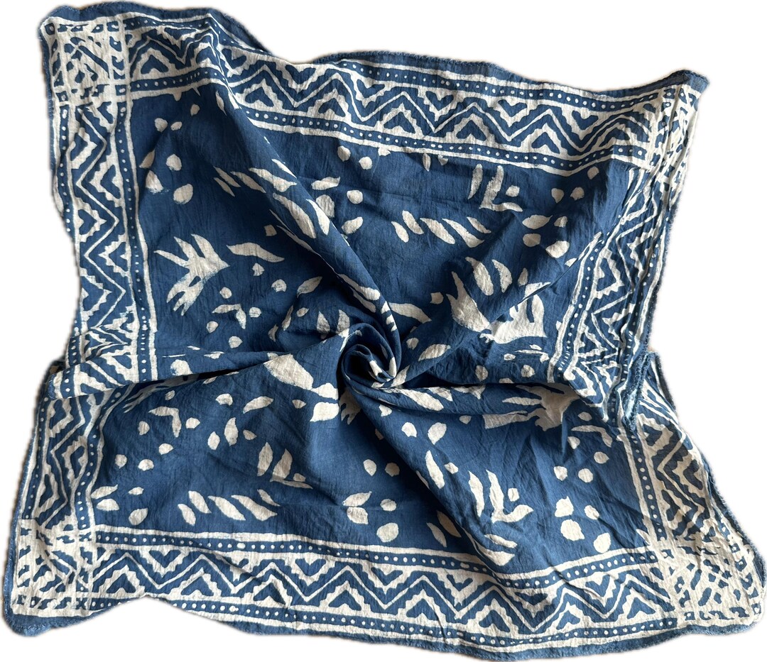 2 Set of Best Bandana Organic Mud Print Cotton Bandanas Super Soft ...