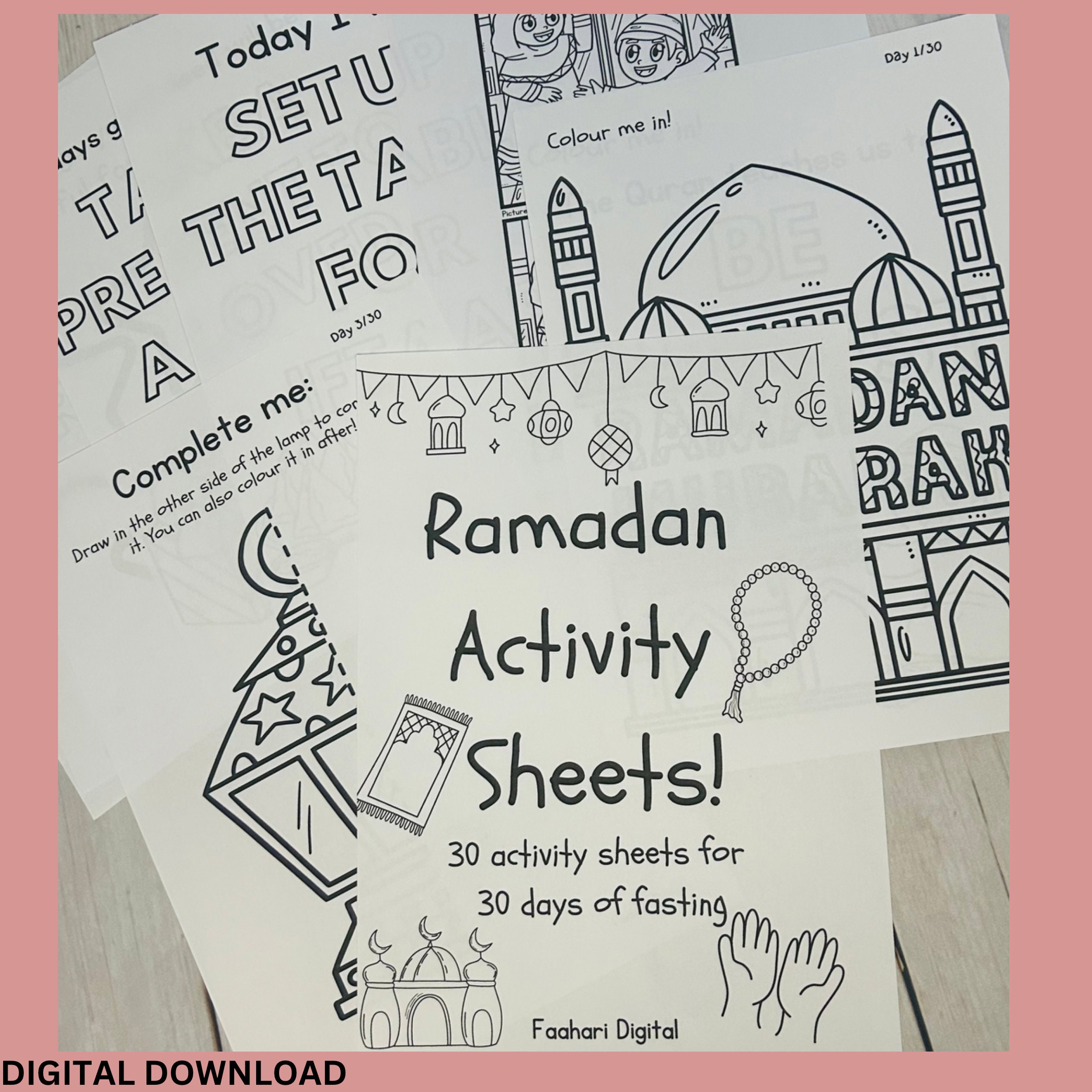 Ramadan Activity Sheets | Muslim Child | Activities for Fasting ...