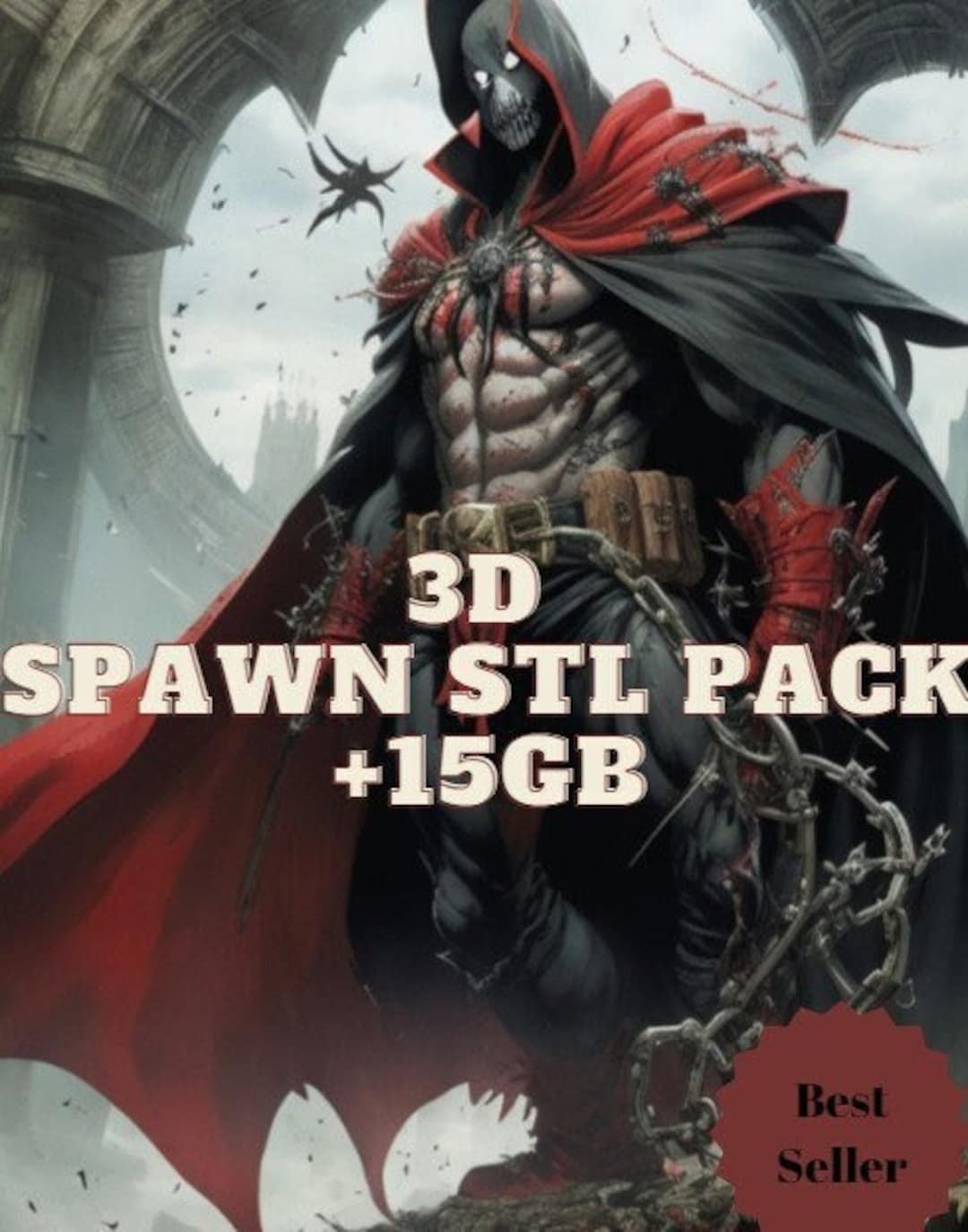 3D Spawn Stl Pack,15gb,spawn Chibi,spawn Western,clown Dioroma,cross ...