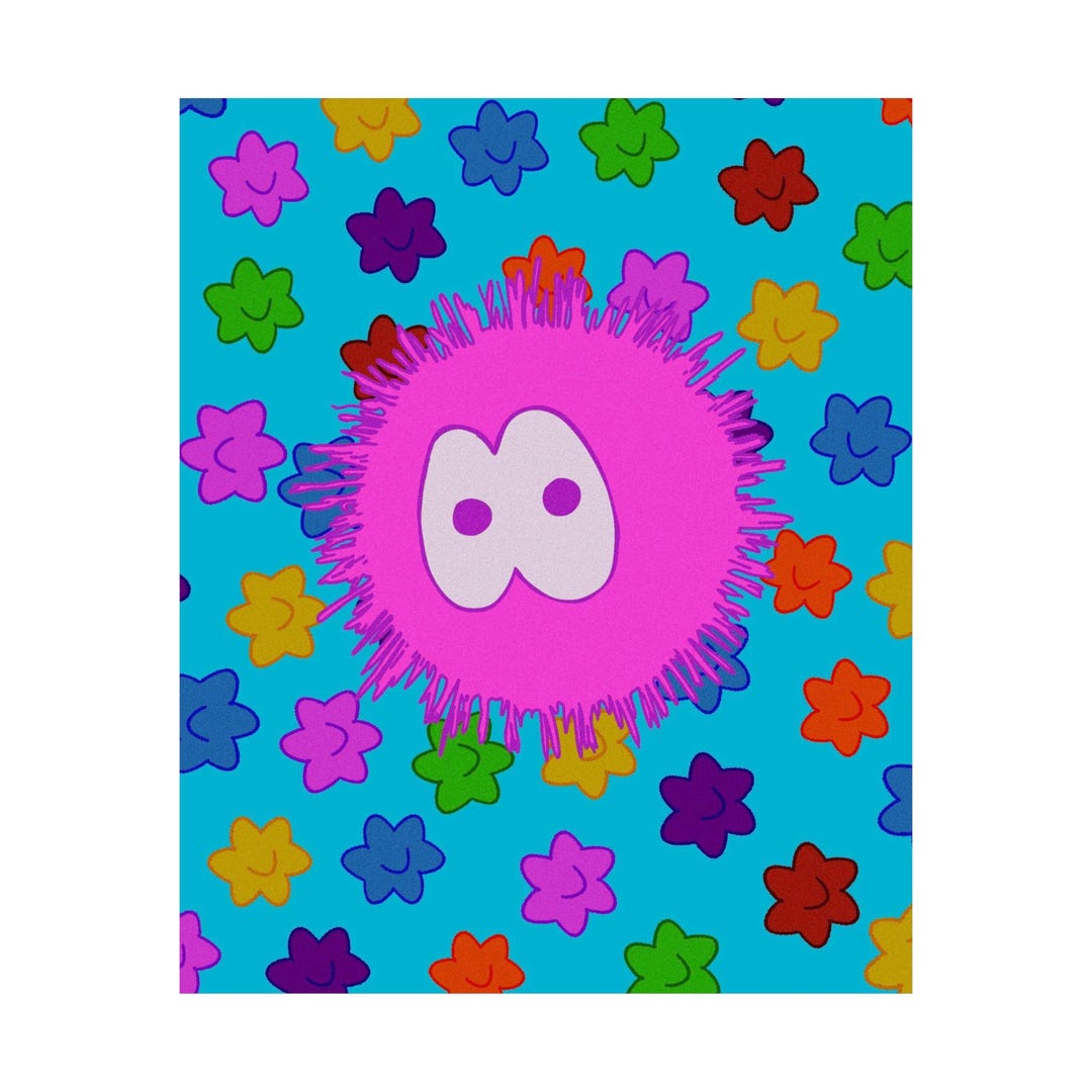 Pink Sprite Poster by Studio Ghibli Inspired, Whimsical Nature Spirit ...