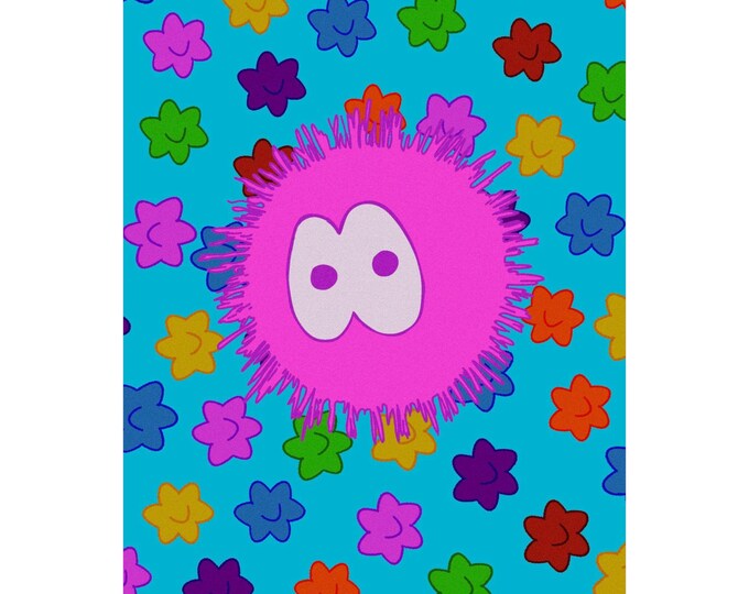 Pink Sprite Poster by Studio Ghibli Inspired, Whimsical Nature Spirit ...